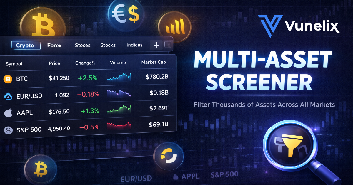 Free Forex Screener — Live Rates & Indicators - Vunelix